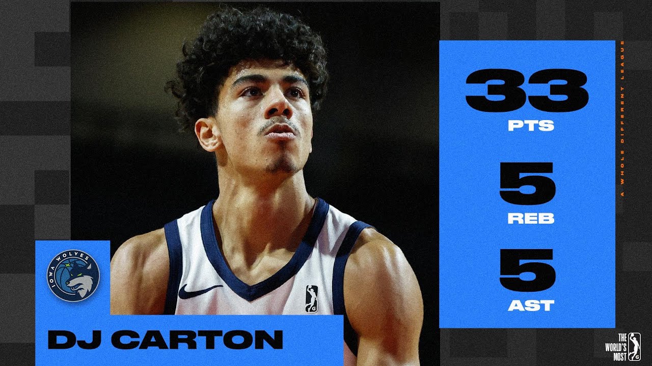 D.J. Carton GOES OFF For 33 PTS - His Third 30+ PT Game In Four Outings ...