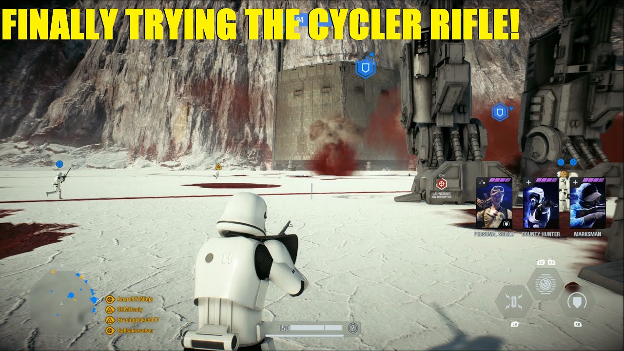 Star Wars Battlefront 2 - FINALLY using the Semi new Cycler rifle! This ...