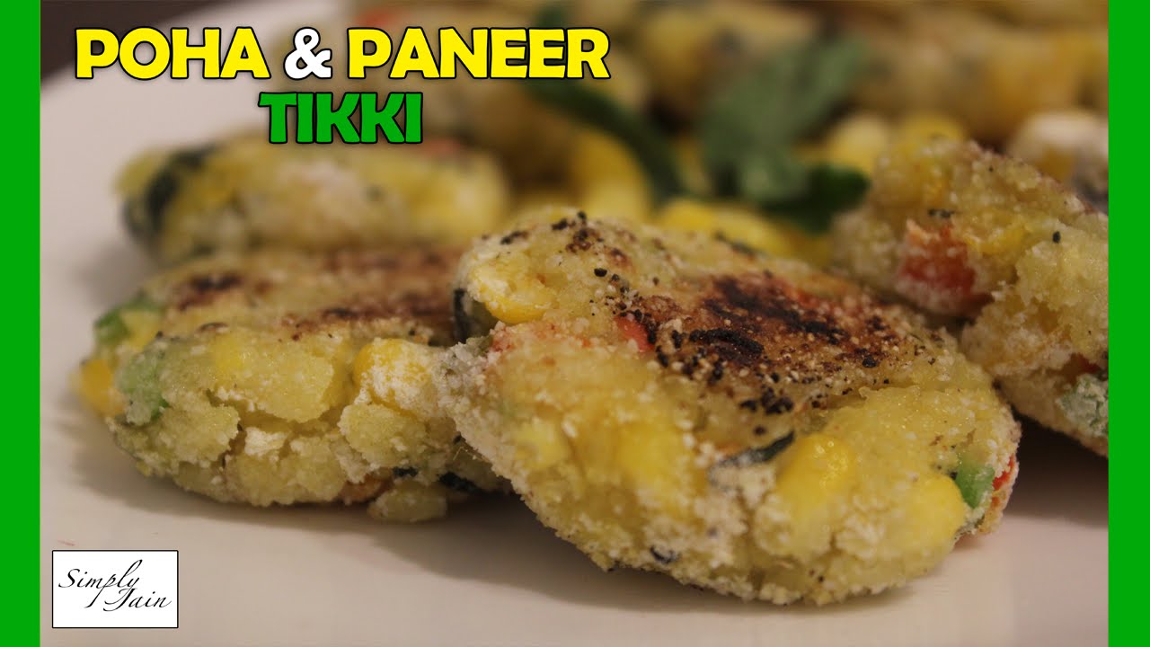 Poha Paneer Tikki | How To Make Poha & Paneer Appetizer | Chaumasa ...