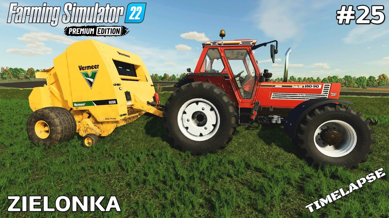 Making and wrapping grass bales | ZIELONKA | Farming Simulator 22 | Ep ...
