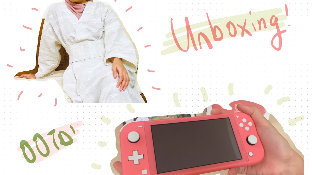 Unboxing Coral Nintendo Switch + Ana Abu Eid 2020 Robe 👘 🎮 - YouTube