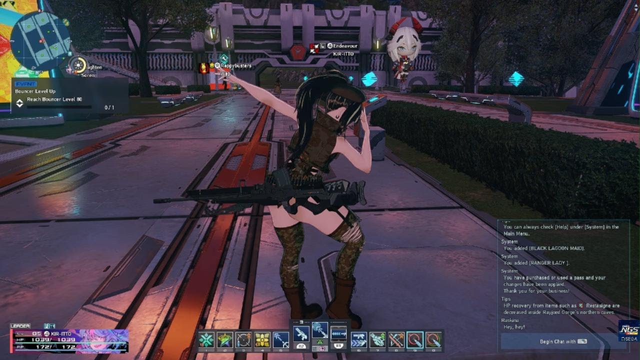 Phantasy Star Online 2 New Genesis Ranger Bodybuilder - YouTube