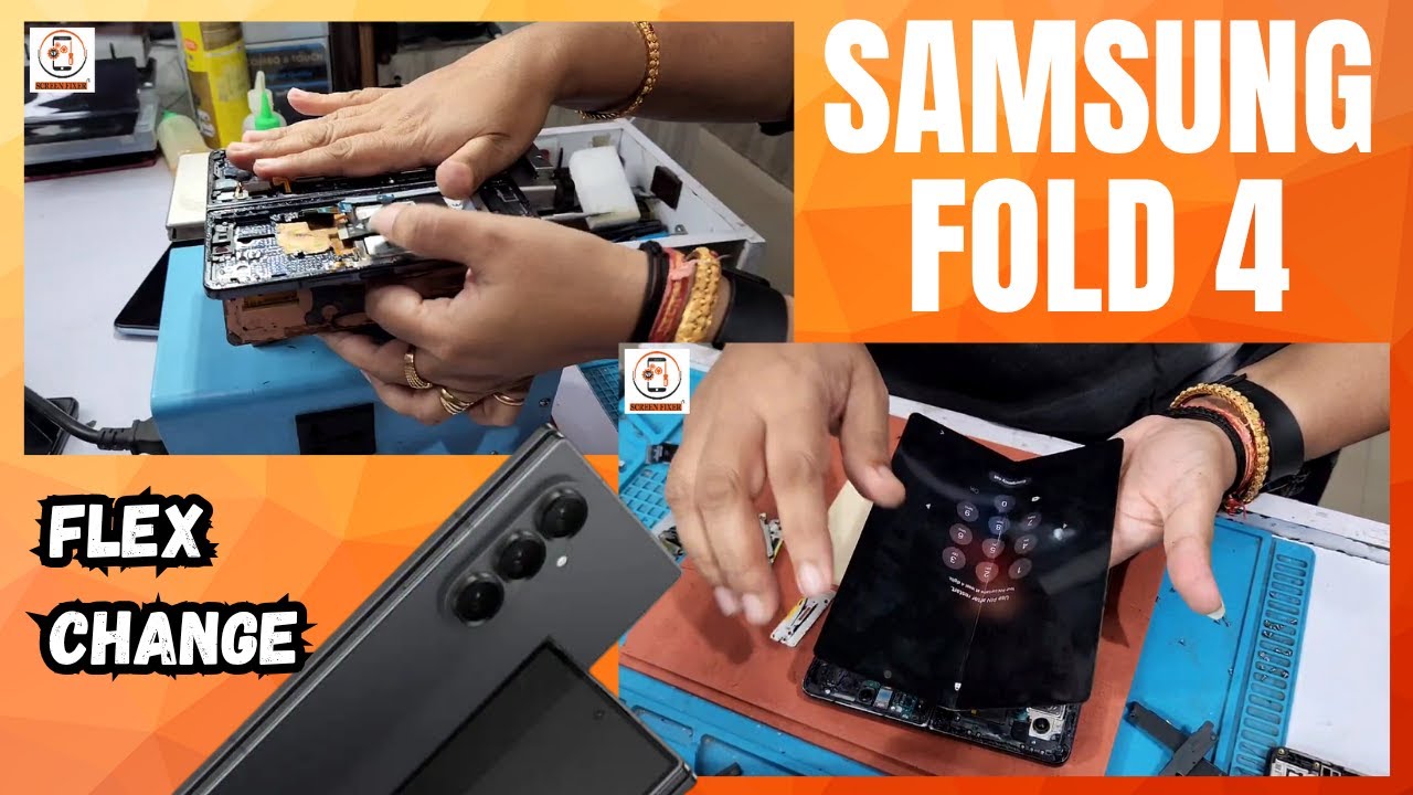Samsung Galaxy Z Fold 4 Middle Flex Change 🔧 | Step-by-Step Repair ...