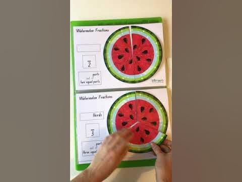 Watermelon Fractions Activity Look Book - YouTube