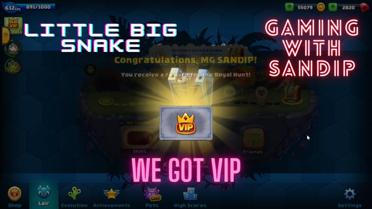 WE GOT VIP FROM HUNTING REBEL || LITTLE BIG SNAKE || GAMING WITH SANDIP ...
