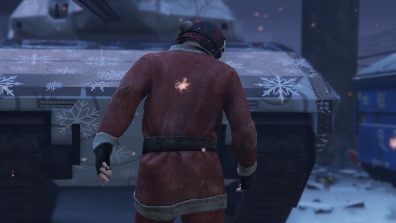 GTA V Online Santa's new sleigh Ride.Rockstar editor sharefactory - YouTube