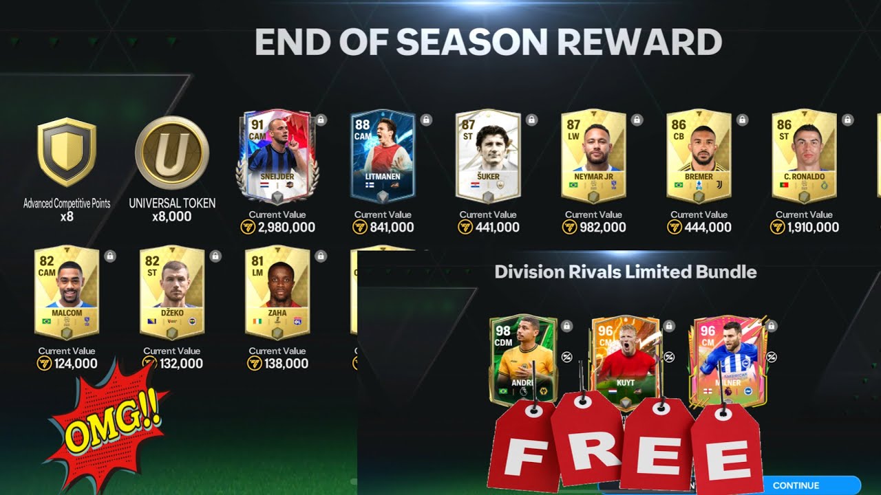 Division Rivals Pack Opening | Insane luck in FC mobile | FREE High OVR ...