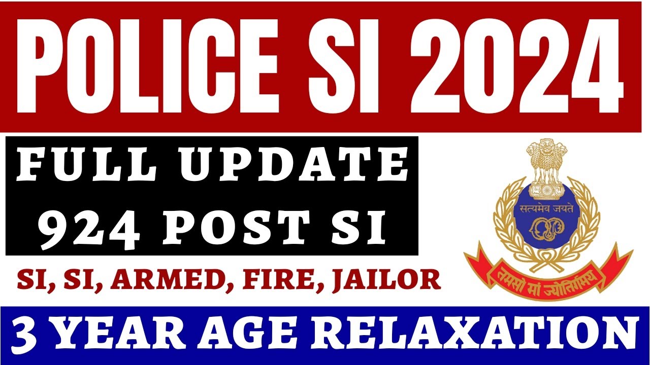 POLICE SI 2024 NOTIFICATION // EXAM ONLINE OR OFFLINE // OSAP/IRB APPLY ...