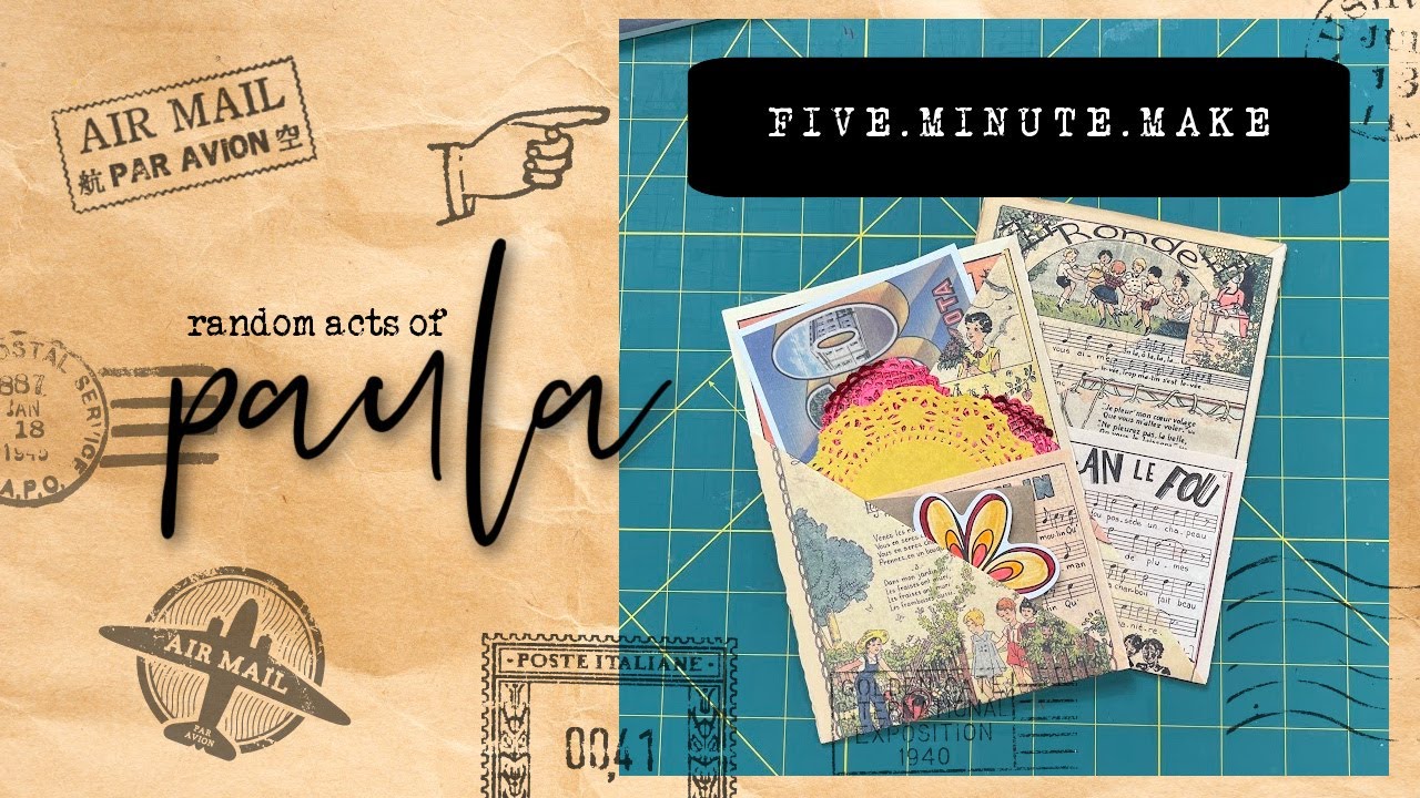 Five minute make of two-sided pocket folder - YouTube