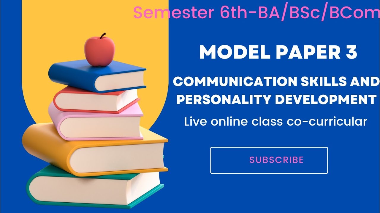 CO-CURRICULAR model Paper Communication Skills and Personality ...