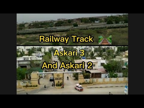 karachi Askari 2 and Askari 3 view and railway Track 🛤 #viral #youtube ...