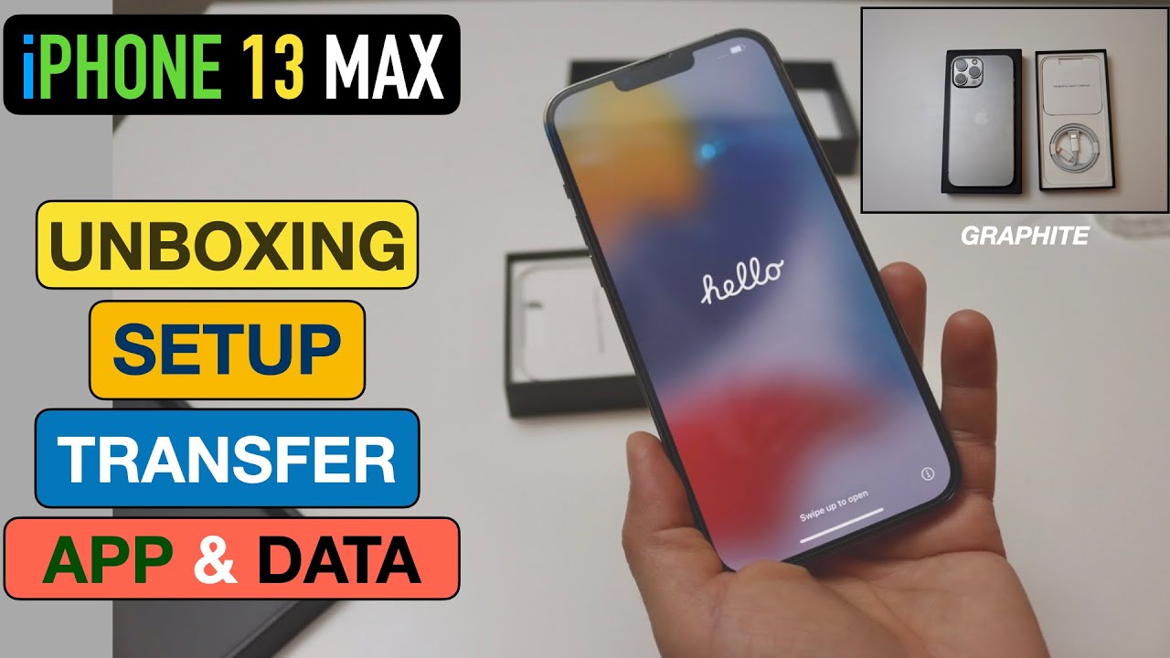 iPhone 13 Pro Max Unboxing, Transfer Apps and Data from iPhone 6s Plus ...
