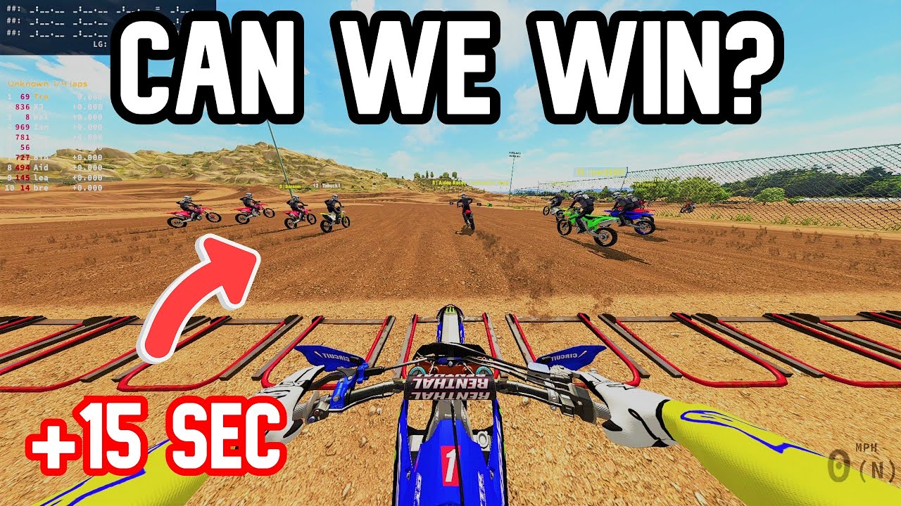 WE GAVE EVERYONE A 15 SECOND HEADSTART IN MX BIKES RANKED! - YouTube