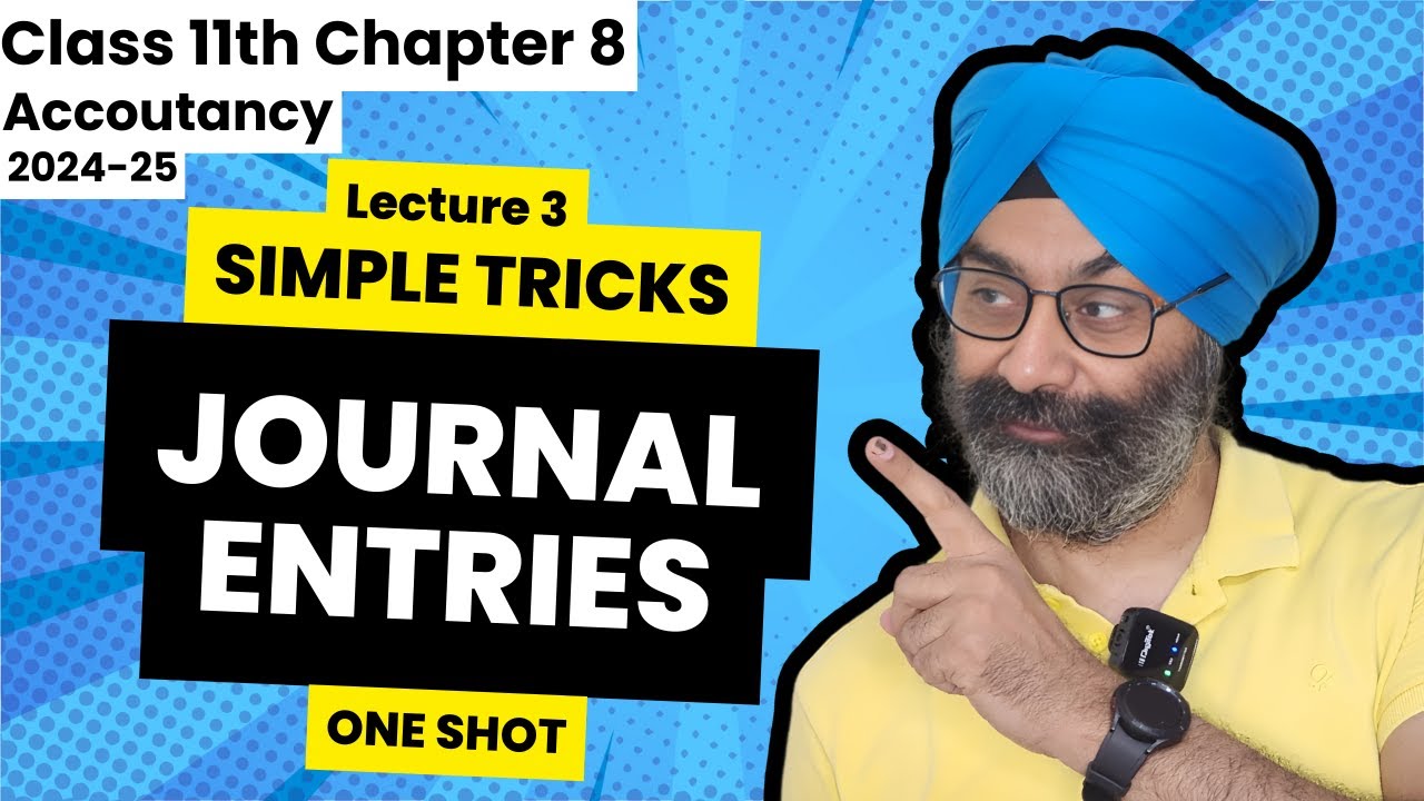 Class 11 Accounts: Journal Entries Made Easy | Lecture 3 ...