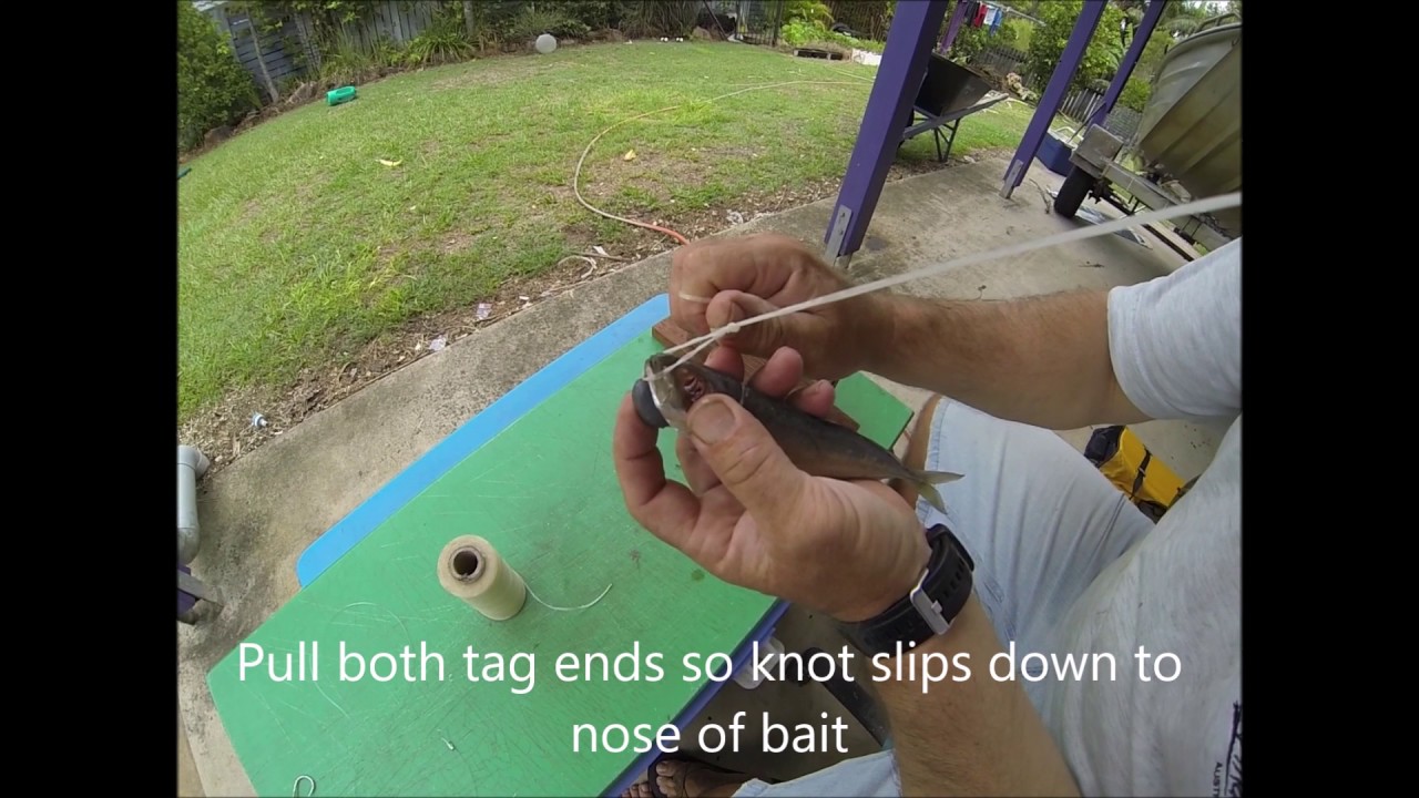 How to rig a ''x on the head yakka swim bait'' - YouTube