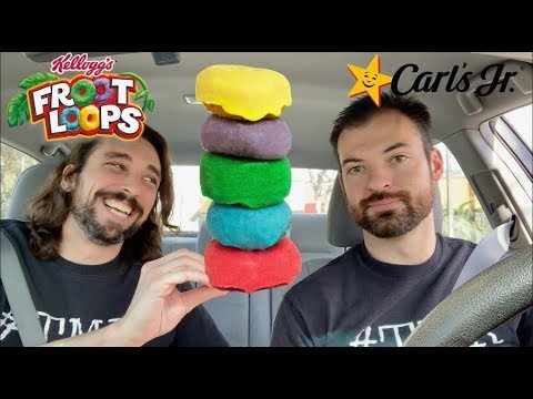 Carl's Jr. Froot Loop Mini Donuts - Ep. 885 #TMR - YouTube