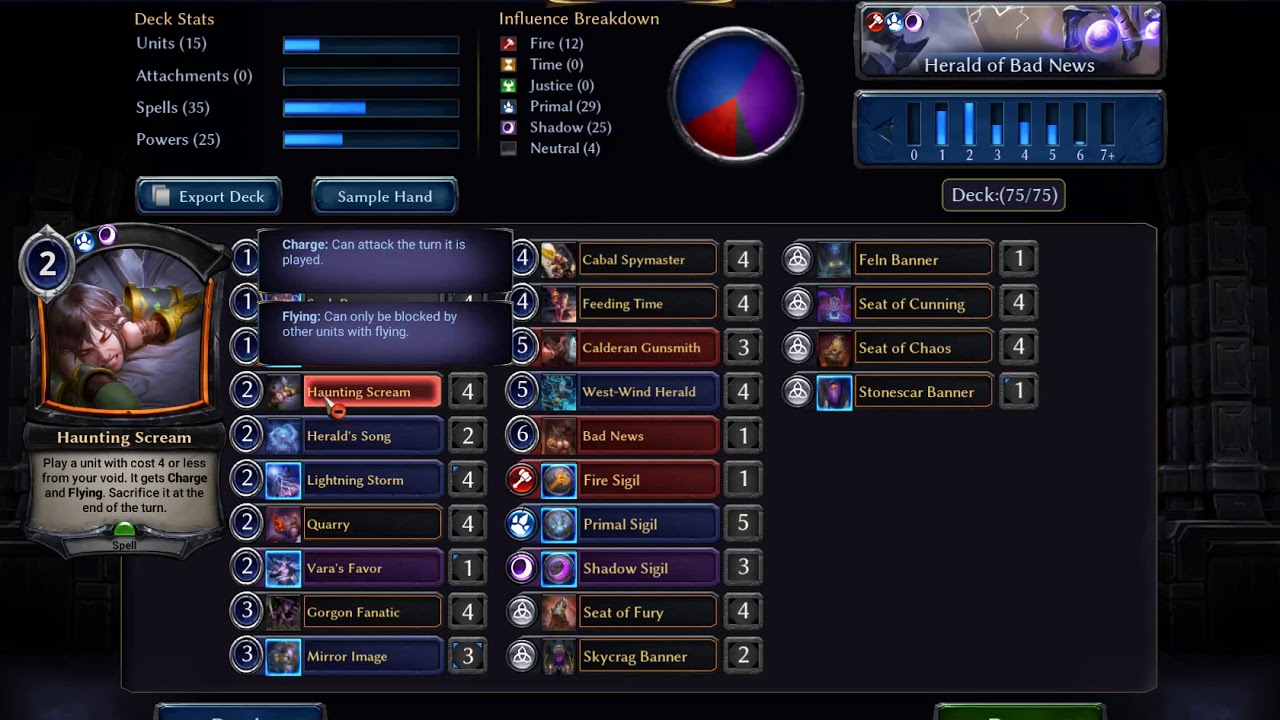 Eternal CCG: Herald of Bad News Deck Tech (Casual) - YouTube