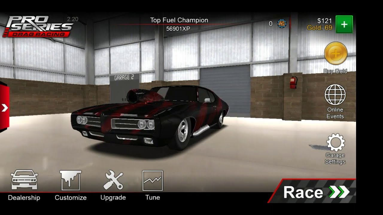 Pro Series Drag Racing | Nitrous Pontiac GTO | 5.8 Pass - YouTube