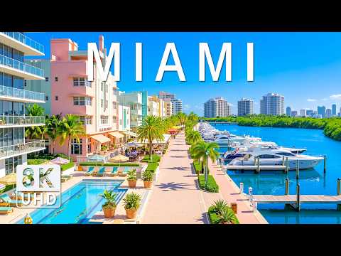Miami 8k Drone Görüntüleri | South Beach, Biscayne Körfezi ve Sahil Şeridinin Görkemi UHD