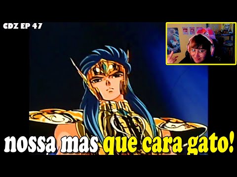 magnera vendo o CAVALEIRO DE OURO CAMUS DE AQUARIO pela primeira vez (CAVALEIROS DOS ZODIACO EP 47)