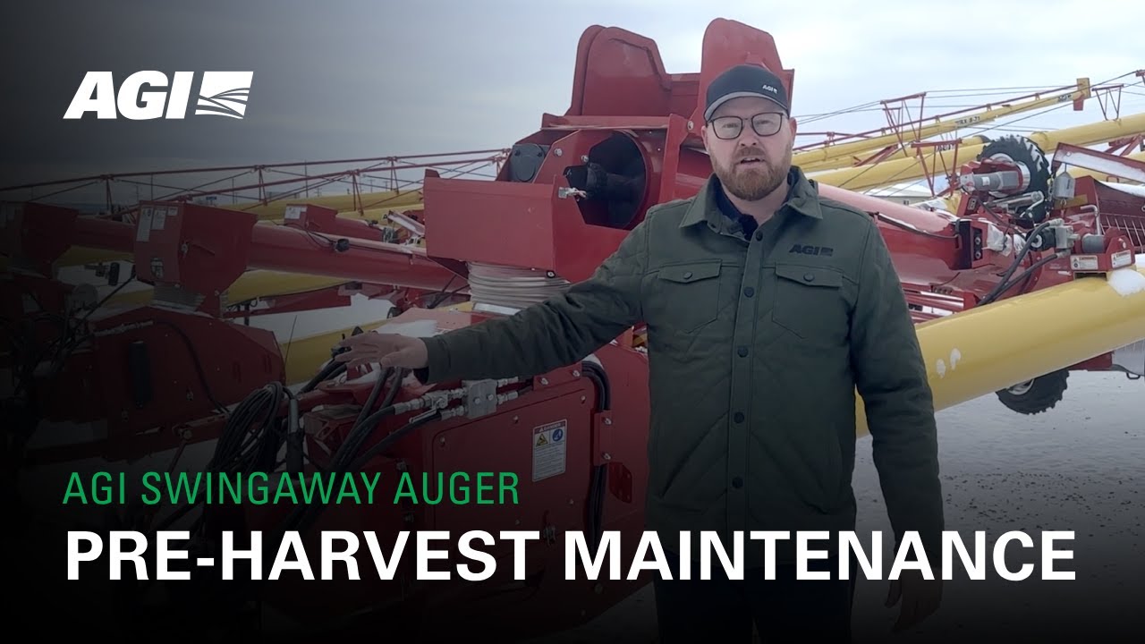AGI Swingaway Auger Pre-Harvest Maintenance - YouTube
