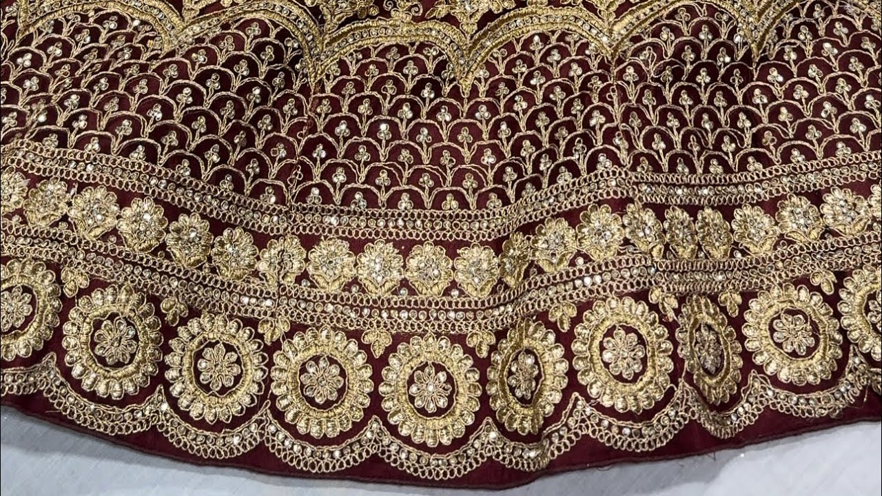 Net bridal mehroon color 25000pkr - YouTube