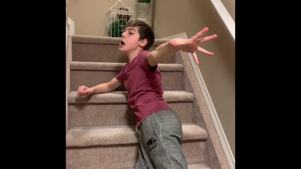 Drunk guys on the stairs - YouTube