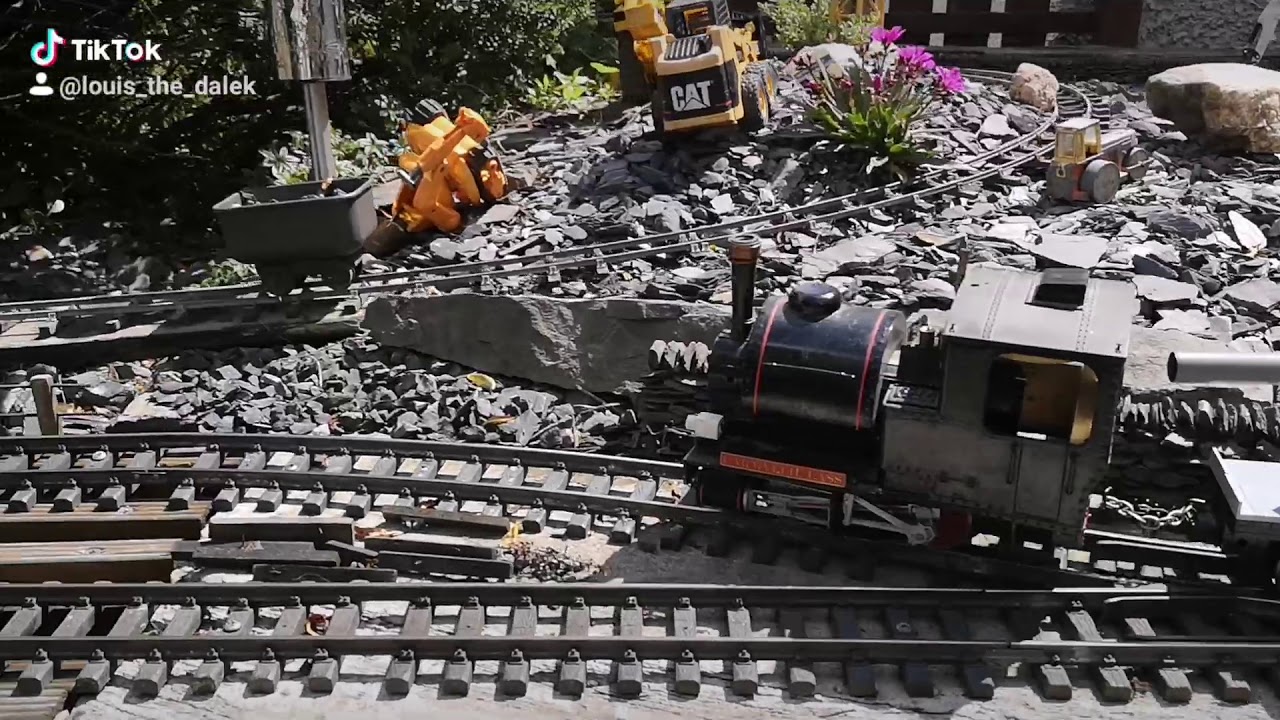 Railway cannon on the carmyllie slate railway - YouTube