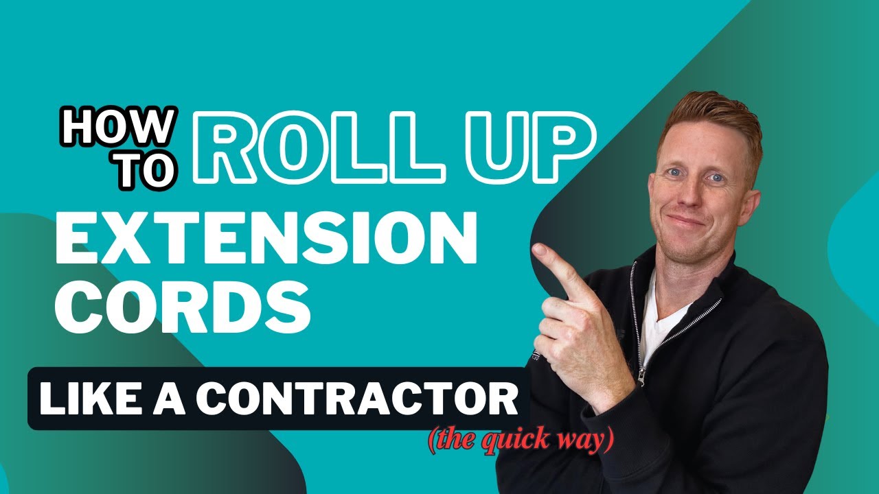 How To Roll Up An Extension Cord Like A Contractor (The quick way ...