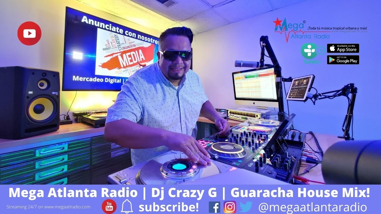 Mega Atlanta Radio - La Mega Mezcla de Atlanta Dj Crazy G | Guaracha ...
