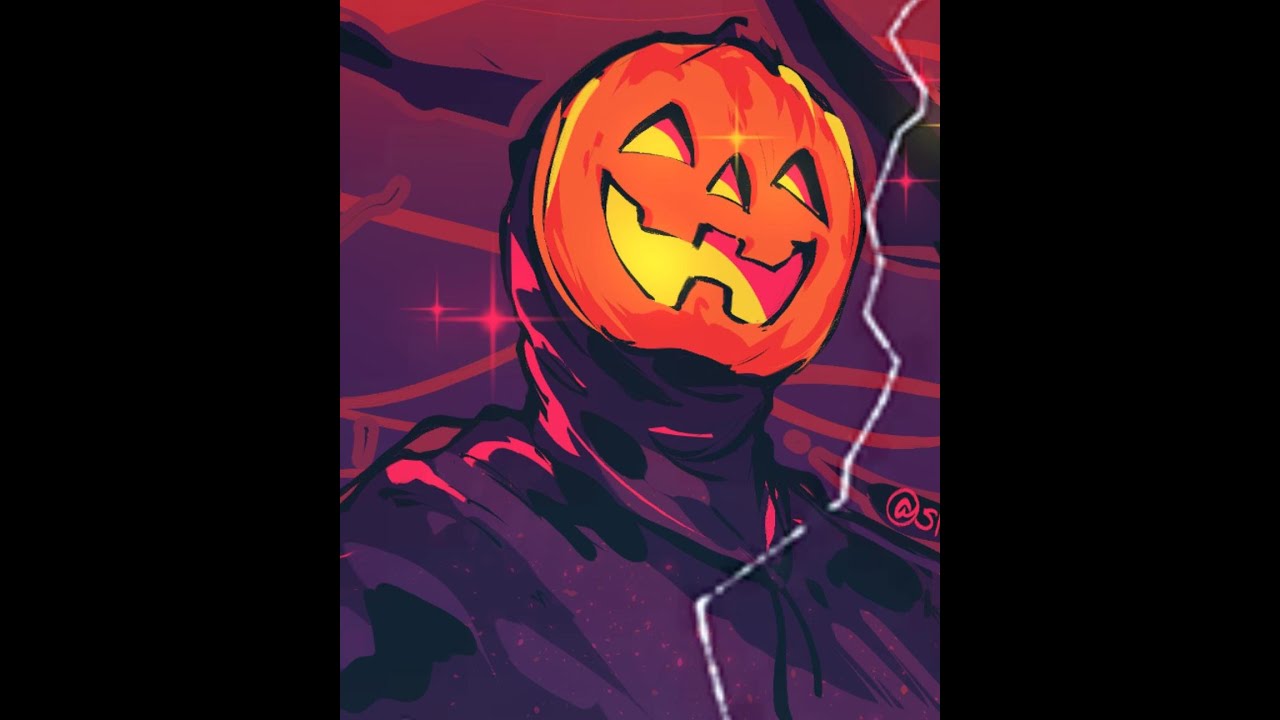 dancing pumpkin man (timelapse drawing) - YouTube