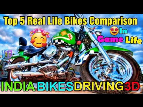 Top 5 Real Bikes Comparison In Game Life || Indian Bikes Driving 3D ...