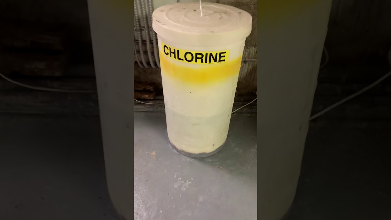 Filling a Chlorine Tank - YouTube