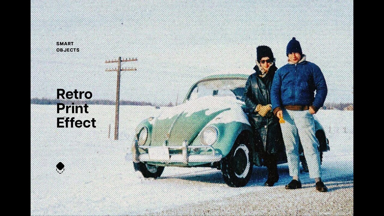 Retro Print Design Effect Download - YouTube