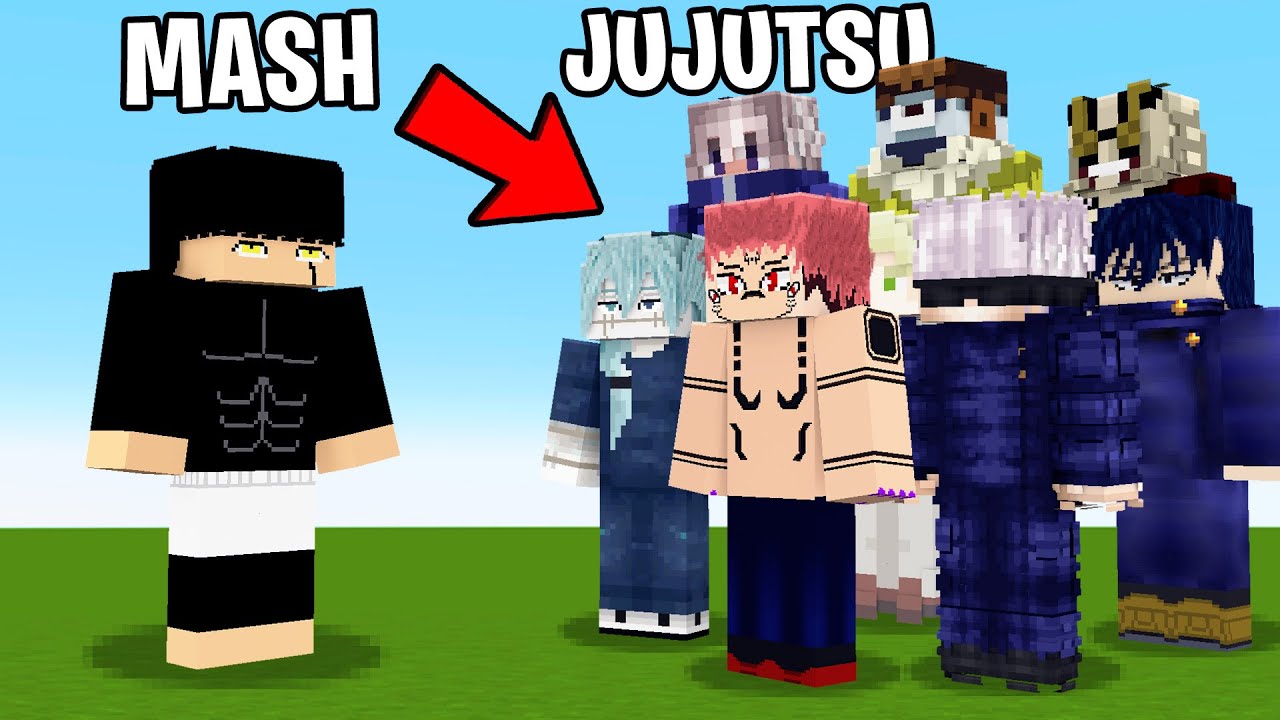 MASH VS JUJUTSU KAISEN no MINECRAFT [Jujutsu Kaisen] [MASHLE] - YouTube