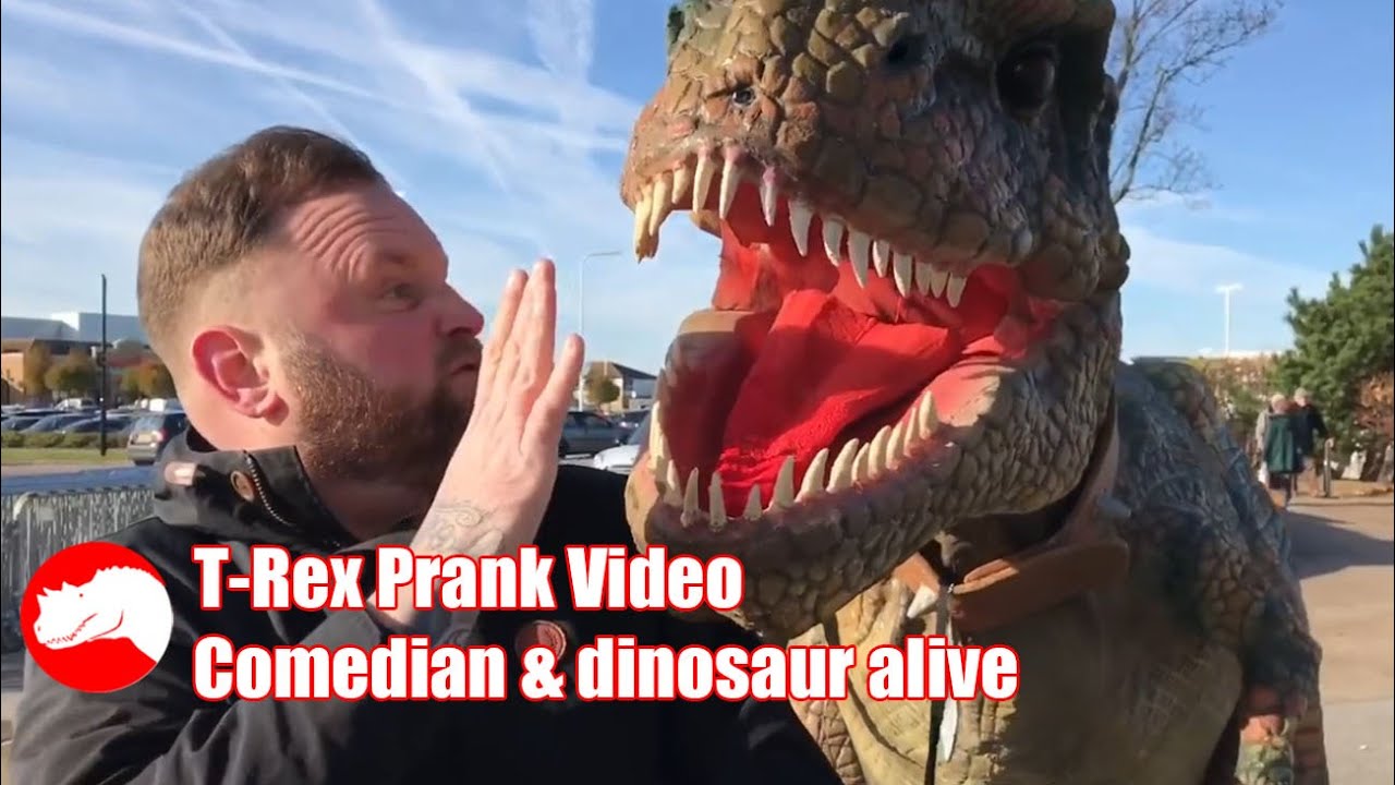 T-Rex Alive Prank, Dinosaur Themed Comedy - YouTube