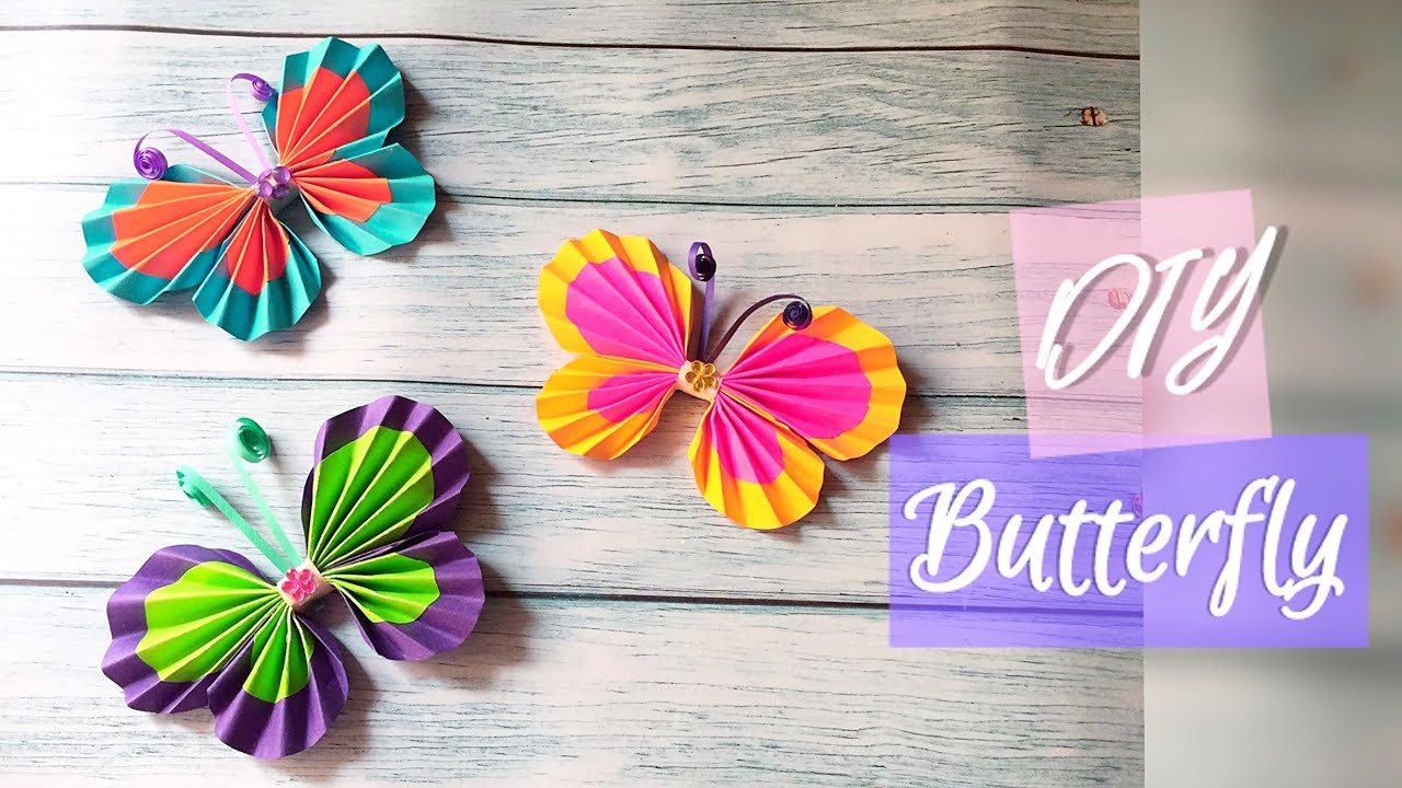 DIY Paper Butterfly Origami 🦋 | Cute & Easy Crafts Idea for Beginners ...