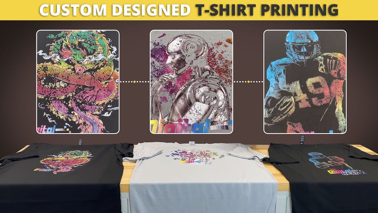 How to Create a Digital Shirt Print | DigitalHeat FX System - YouTube