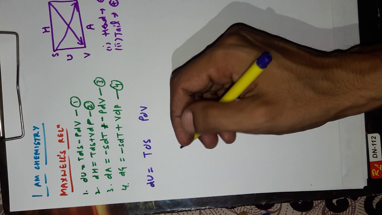 Maxwell relations in chemical thermodynamics,How to find Maxwell ...