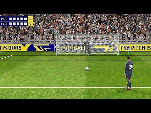 Unbelievable Penalty Shootout: PSG vs FCB | EPIC Efootball Gameplay