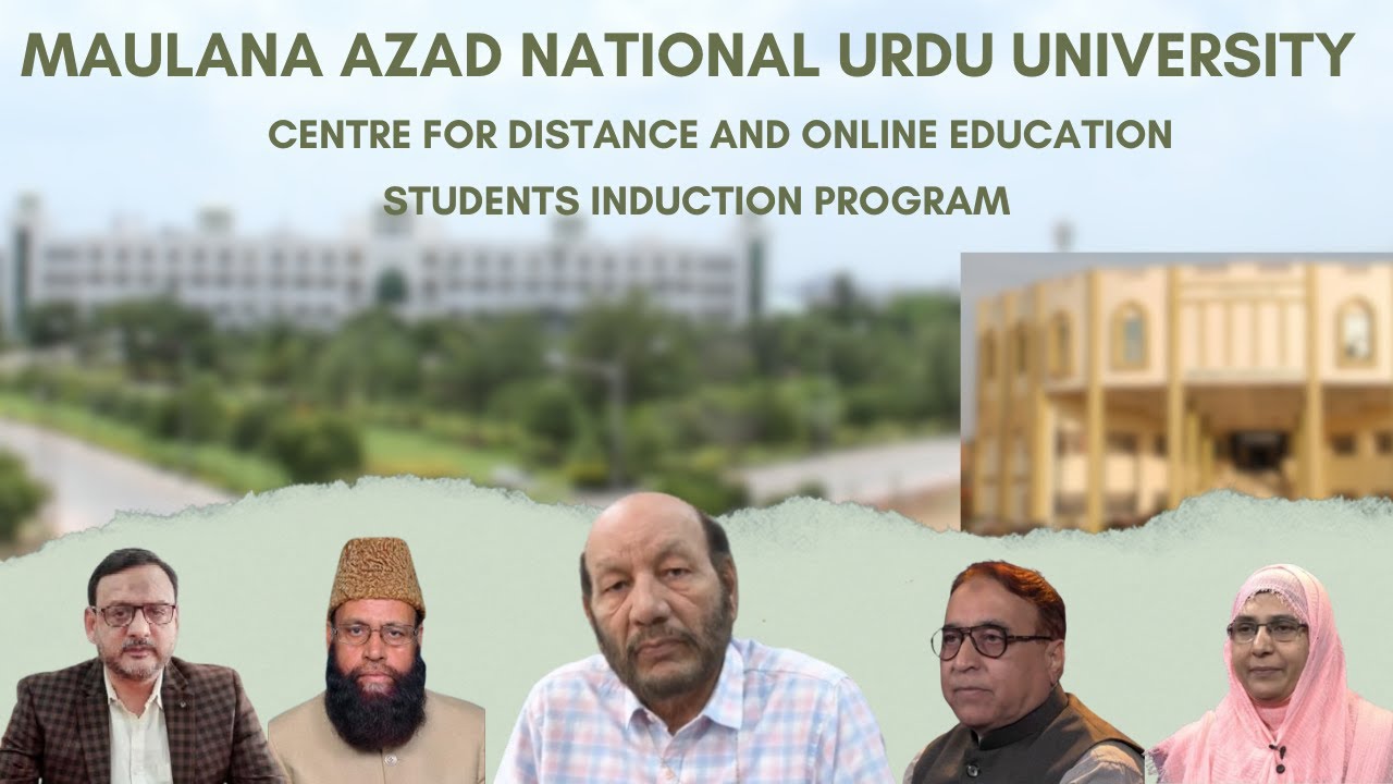 CDOE | MANUU Students Induction Program | Distance Education | Maulana ...