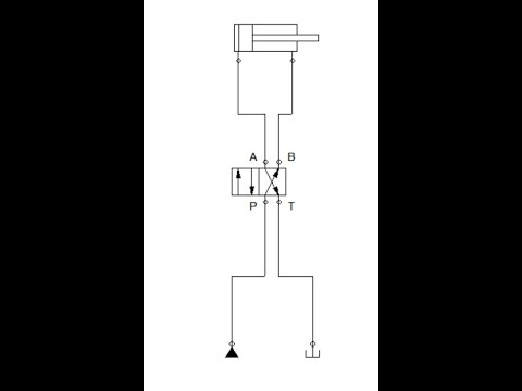 FluidSIM H cift etkili piston devre cizimi - YouTube