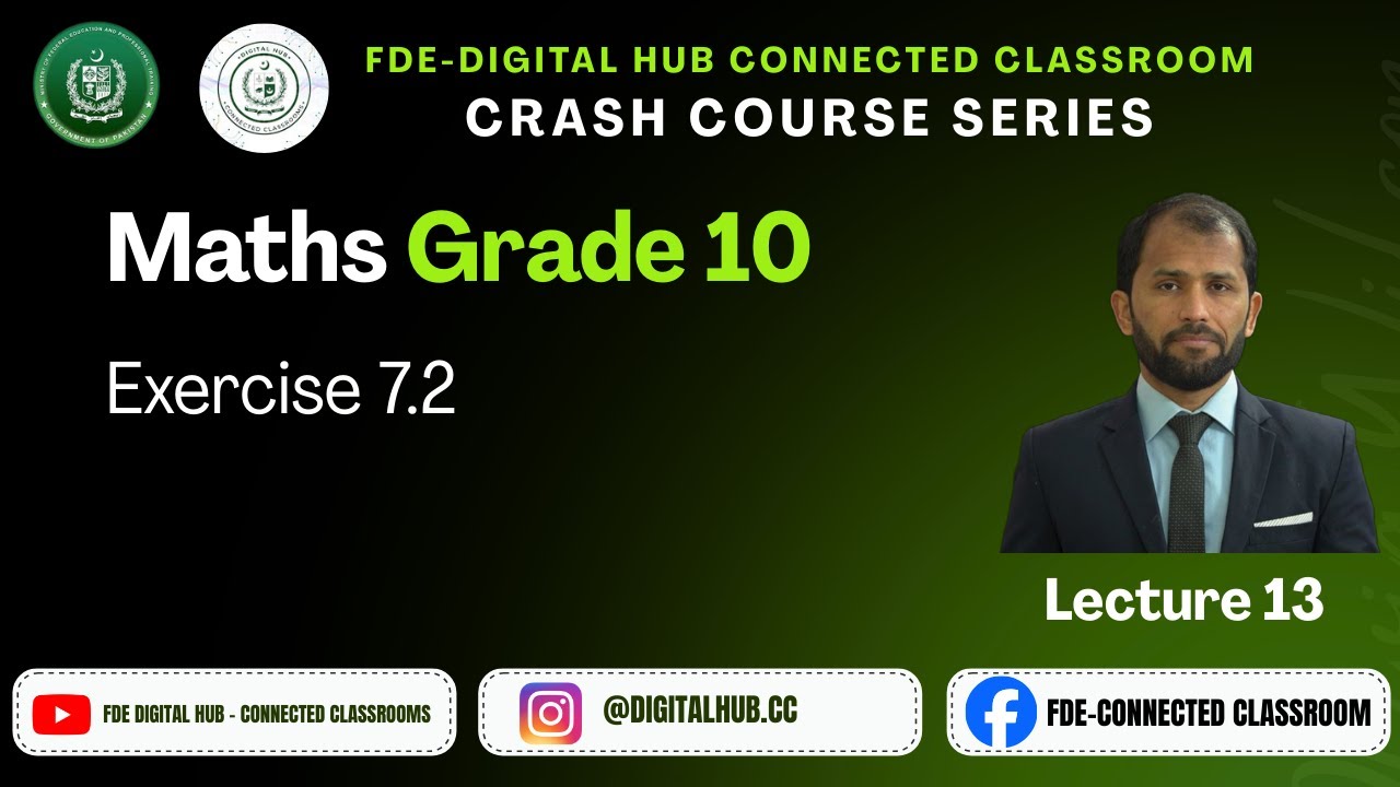 Exercise 7.2 | Math | Grade 10 | Crash Course Series | FDE - YouTube