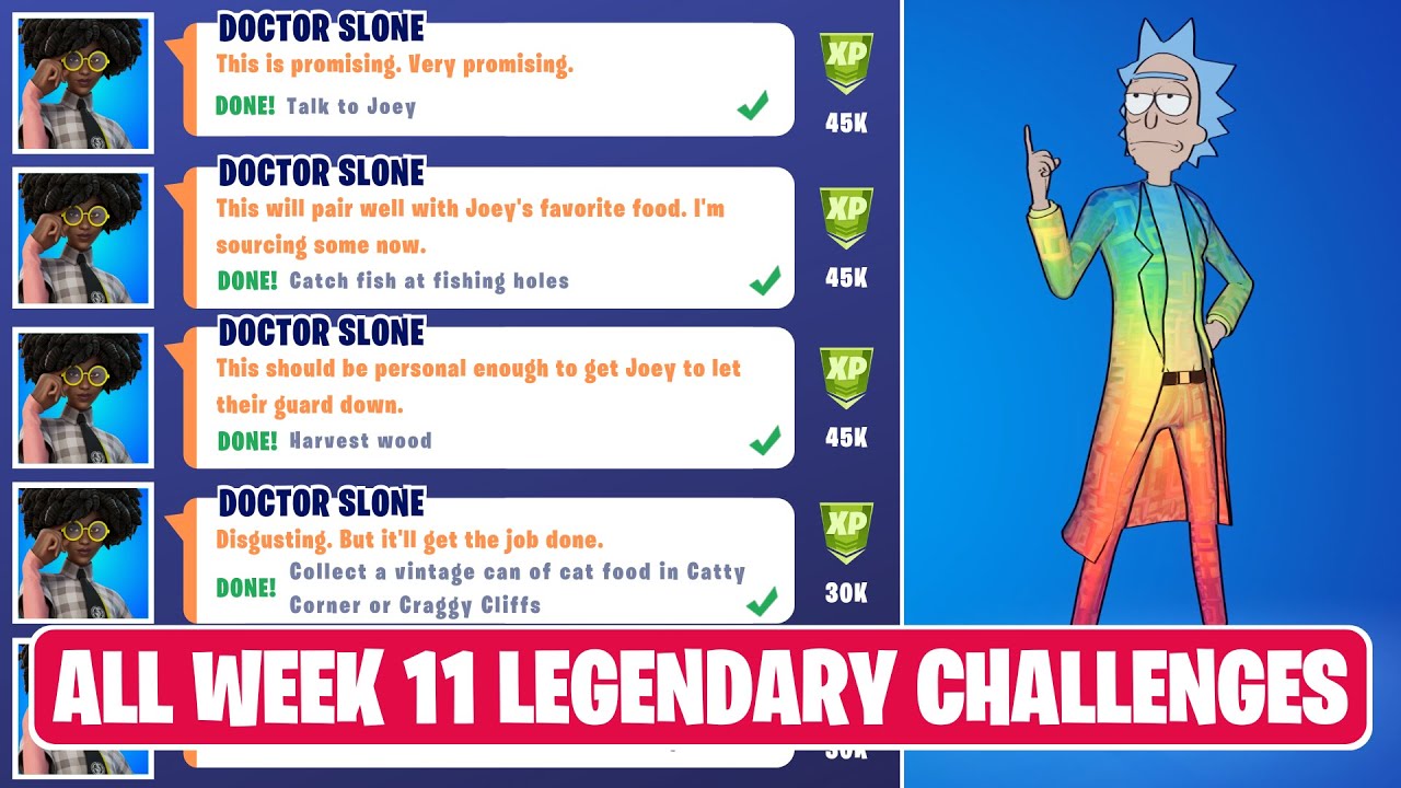 All Week 11 Legendary Quest Challenges Guide! - Fortnite Chapter 2 ...
