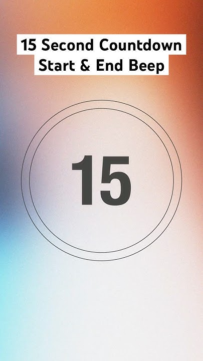 15 Second Countdown Timer with Start & End Beep | Circular Progress Animation - YouTube