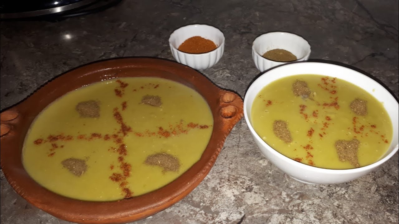 BISSARA / PURÉE DE POIS CASSÉ À LA MAROCAINE - YouTube