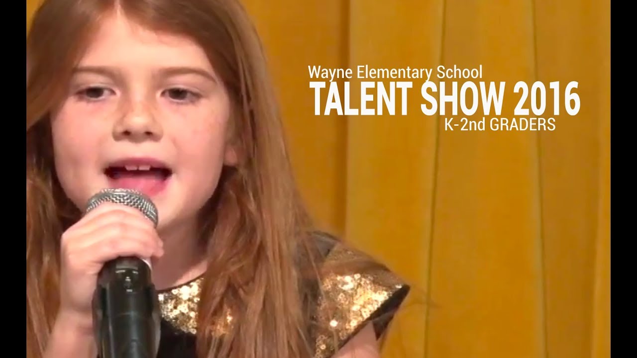 Wayne Elementary School's Talent Show 2016: K-2nd graders - YouTube