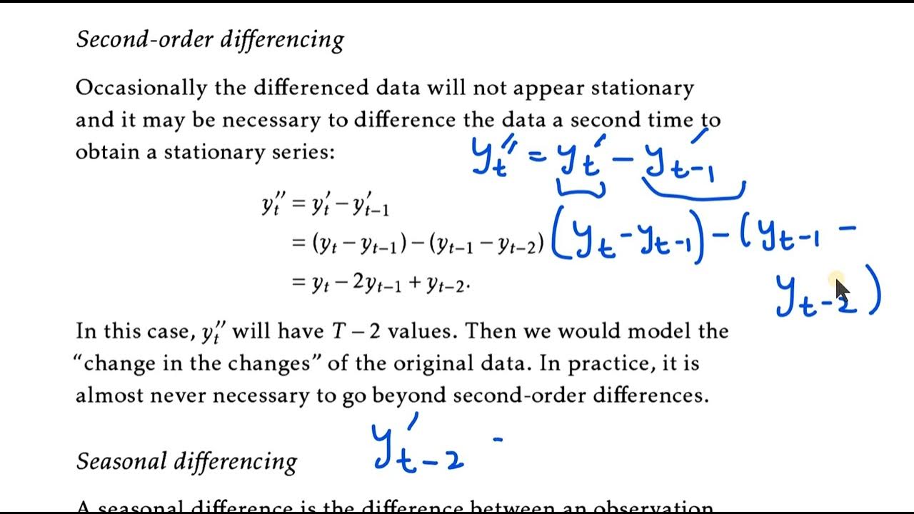 Time Series Forecasting: 13. Data Differencing (Part 2) - YouTube