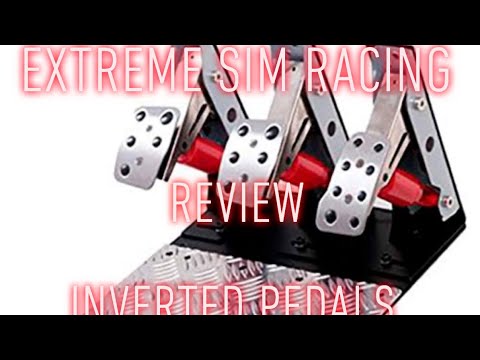 Reviewing extreme sim racing inverted pedals WHEEL CAM - YouTube