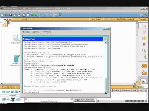 Configuring Ethernet and Serial Interfaces.wmv Packet Tracer - YouTube